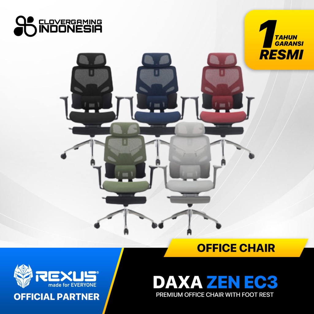 Jual Rexus Daxa Zen EC3 EC-3 Premium Office Ergonomic Chair with ...