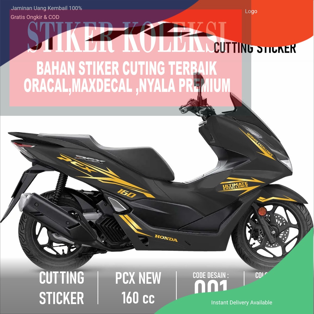 Jual Cutting Sticker PCX - Aksesoris Motor Stiker Honda PCX 160 cc ...