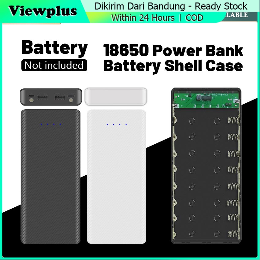 Jual DIY Casing Power Bank Power Bank Case 8x18650 2 Port LCD PowerBank ...