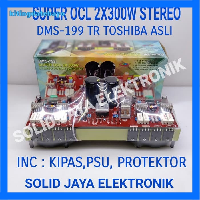 Jual Kit Power Amplifier Super Ocl 600W Dms-199 Dms 199 Dms199 Stereo Plus Psu Dan Tr Toshiba ...