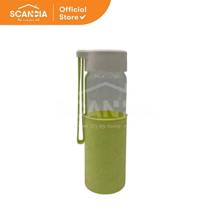 Jual SCANDIA Botol Minum Bottle Glass Portable Pastel Less Yellow (5726 ...