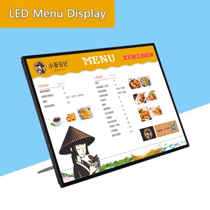 Jual LED MENU DISPLAY Size A3 & A4 Bisa POTRAIT&LANDSCAPE - A4 SILVER ...