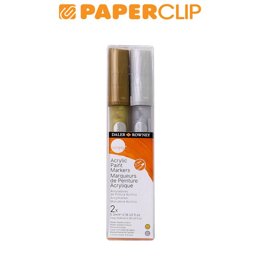 Jual PAINT MARKER ACRYLIC COLOR SIMPLY 126300901 SET 2C | Shopee Indonesia