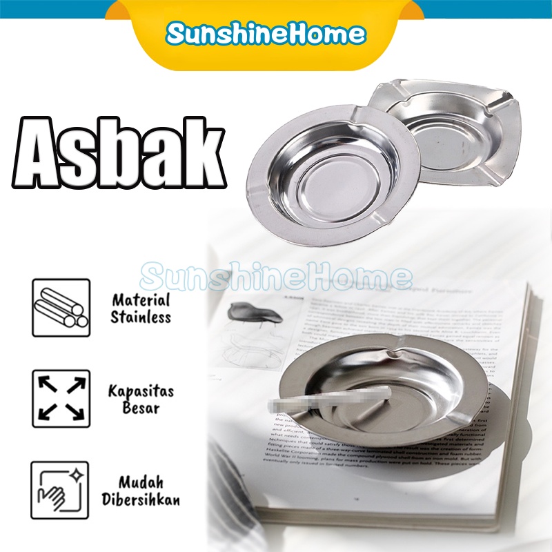 Jual Asbak Rokok Stainless Steel/Asbak Rokok Ashtray Mangkok Bulat ...