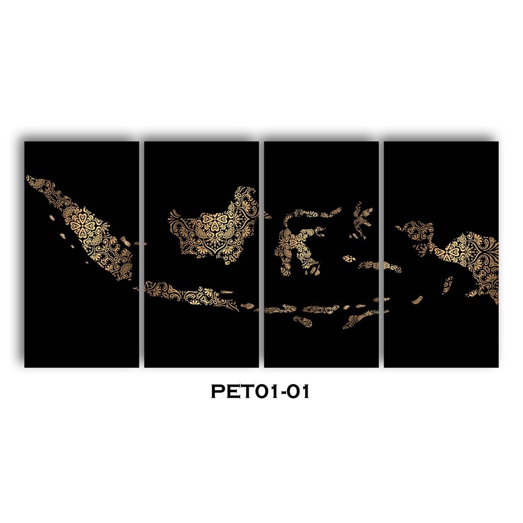 Jual HIDROAQUATIC (PICTURE FRAME PETA SET ISI 4) Wall decor hiasan ...