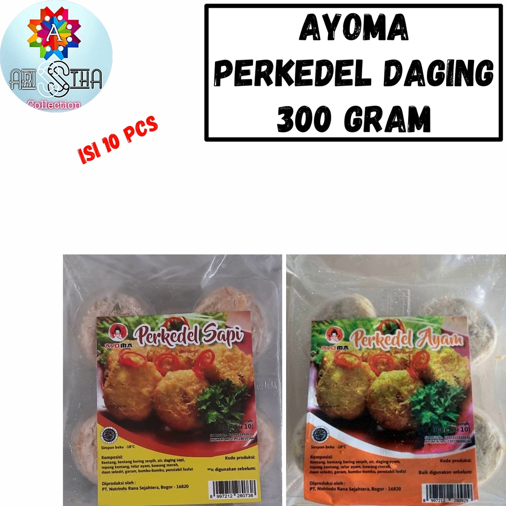 Jual Ayoma Perkedel Daging Sapi Ayam 300 gram isi 10 pcs | Shopee Indonesia