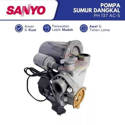 Jual Sanyo Pompa Air Otomatis PH 137ACS Water Pump Automatic 137AC ...