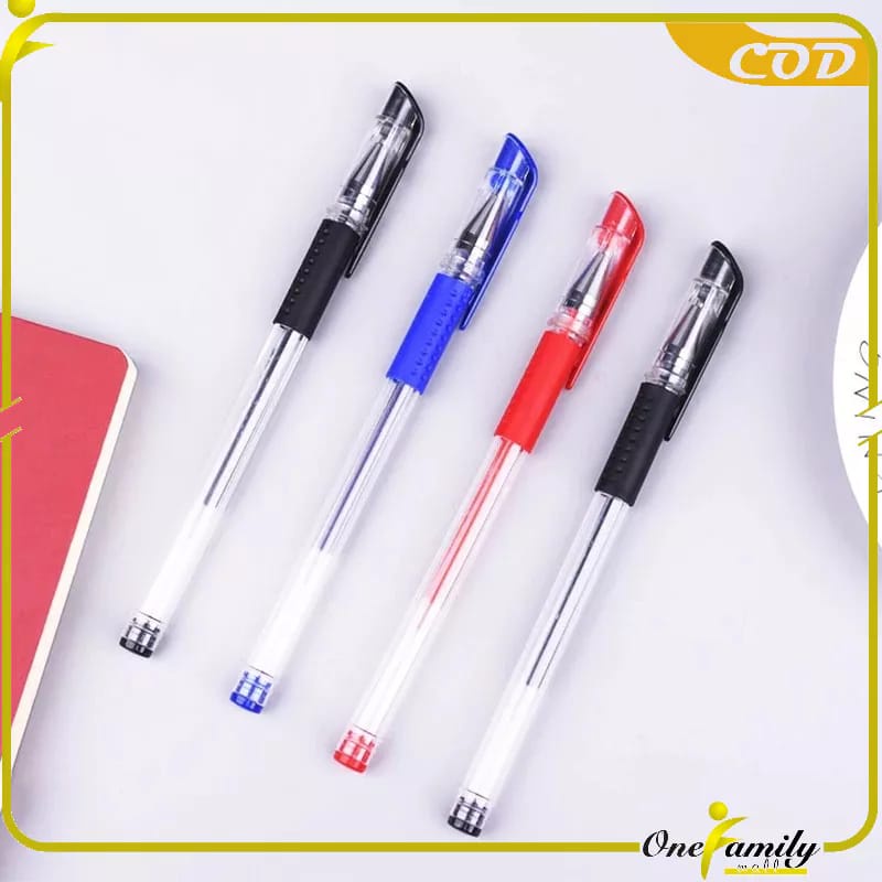 Jual Pena Gel Mimi Hitam Merah Biru Standar pulpen Pen Bolpen Murah ...