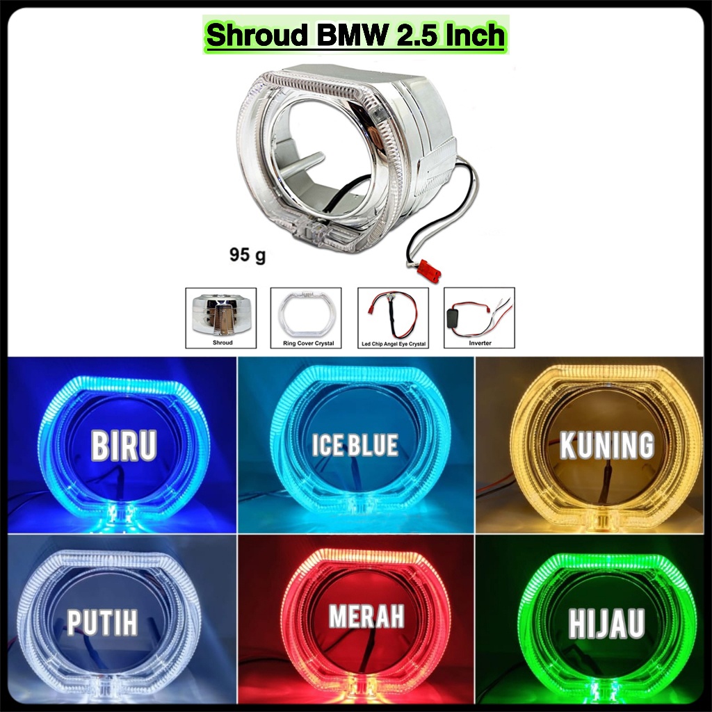 Jual Shroud BMW 2.5 ini angel aur crystal premium/Shroud BMW 2.5 Inch ...