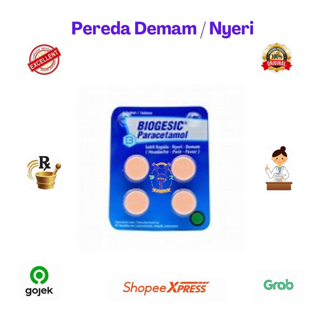 Jual BIOGESIC TABLET 500MG 4S (Apotek Ebenezer) | Shopee Indonesia
