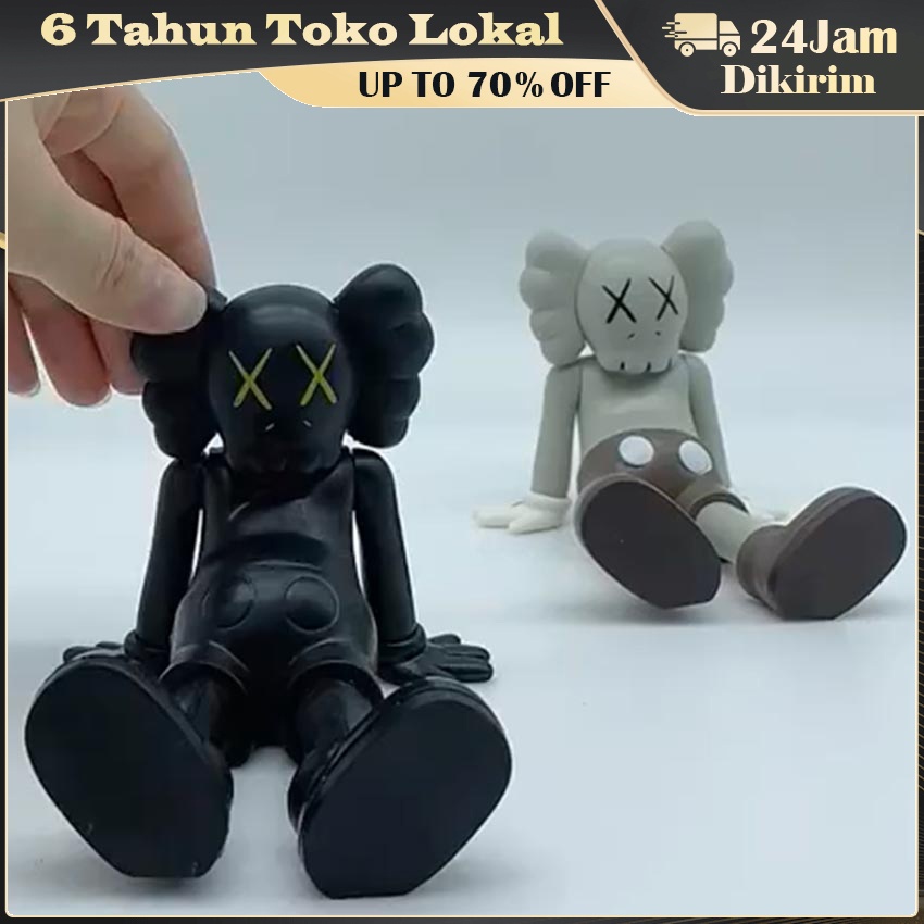 Jual Figur Aksi Vinyl Kaws Lima Duduk / Figur Kaws Liburan / Mainan ...