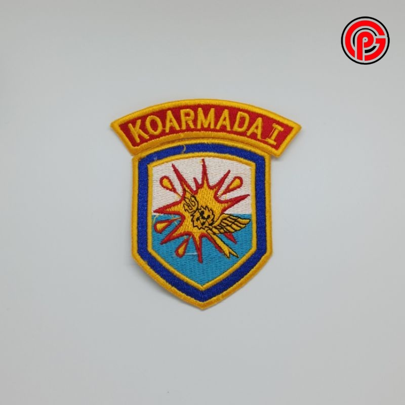 Jual Best Seller Logo Bordir Koarmada 1 / Logo Koarmada 1 / Bordir Logo ...