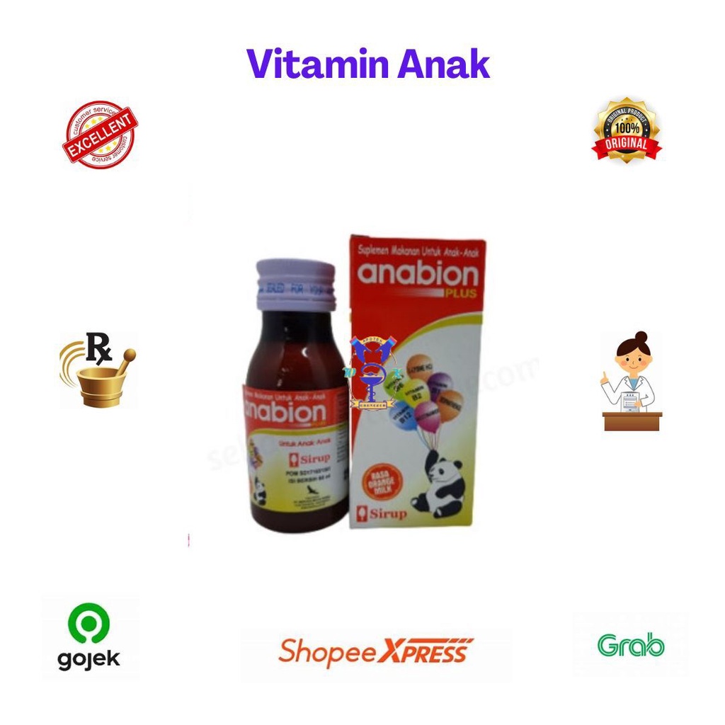 Jual ANABION PLUS SIRUP 60ML (Apotek Ebenezer) | Shopee Indonesia