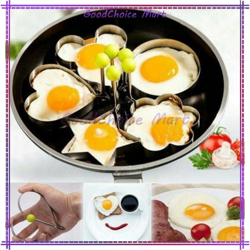 Jual Cetakan Telur Stainless / Cetakan Telur Bento Bentuk Hati Bintang ...
