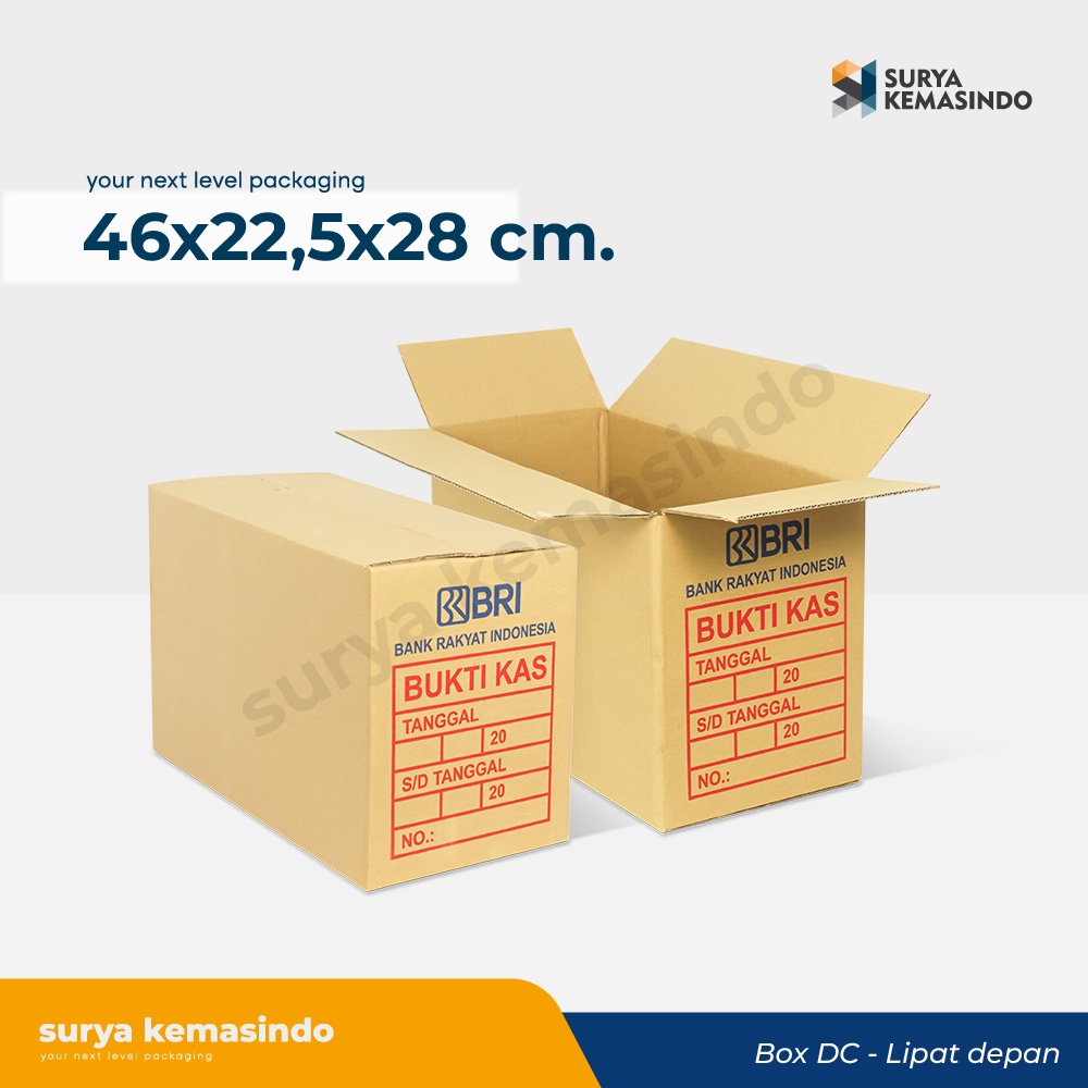 Jual Box 46x22,5x28 cm (Kas BRI) Kardus/karton/Normal/AMDK/BRI/ArsipBri ...