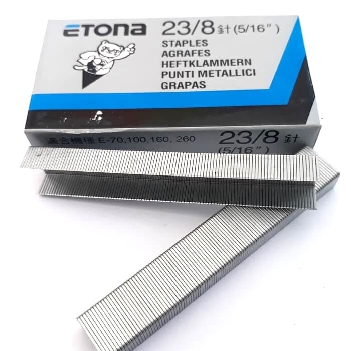 Jual ETONA isi stapler 23/8 tembak isi hekter murah Staples | Shopee ...