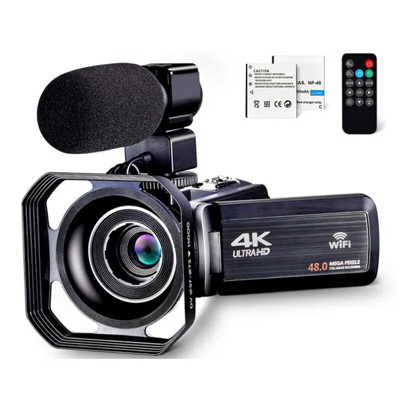 Jual Remote 4K Ultra HD Video Camera 48mp WiFi DV Camcorder Digital ...