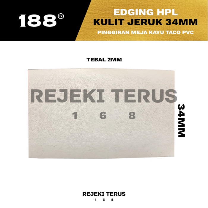 Jual Edging HPL 188 Putih White Kulit Jeruk - Pinggiran Meja Kayu Taco ...