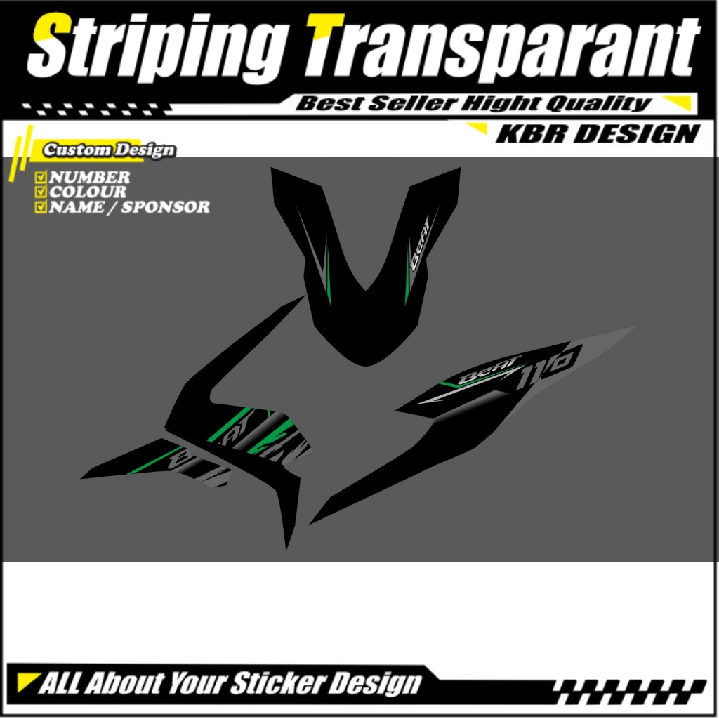 Jual STRIPING TRANSPARAN COSTUM BEAT DELUXE 2020 - 2023 VND DESIGN BISA ...
