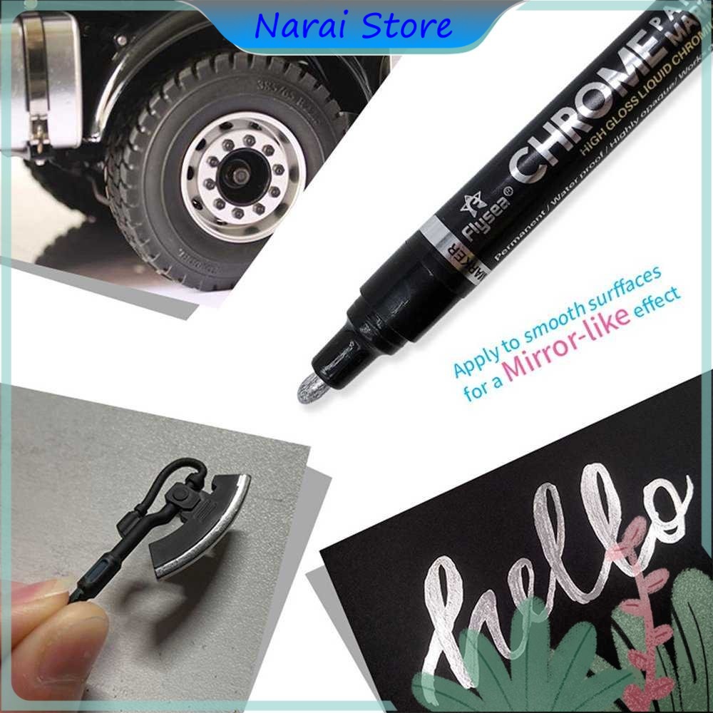 Jual Flysea Spidol Permanen Marker Metallic Chrome 3 mm - FS-743 ...