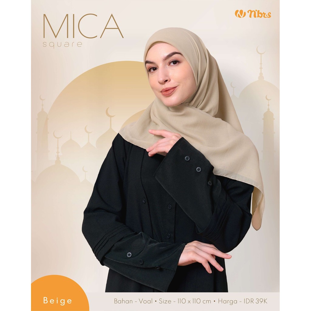 Jual Mica Square Hijab Model Segi Empat Ukuran Standard by Nibras ...