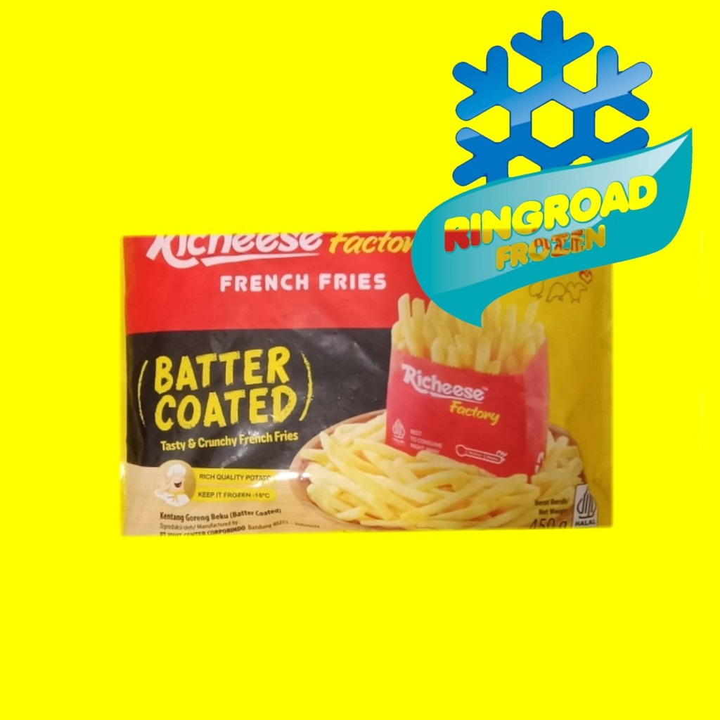 Jual RICHEESE FRENCH FRIES 450 GR BATTER COATED | Shopee Indonesia