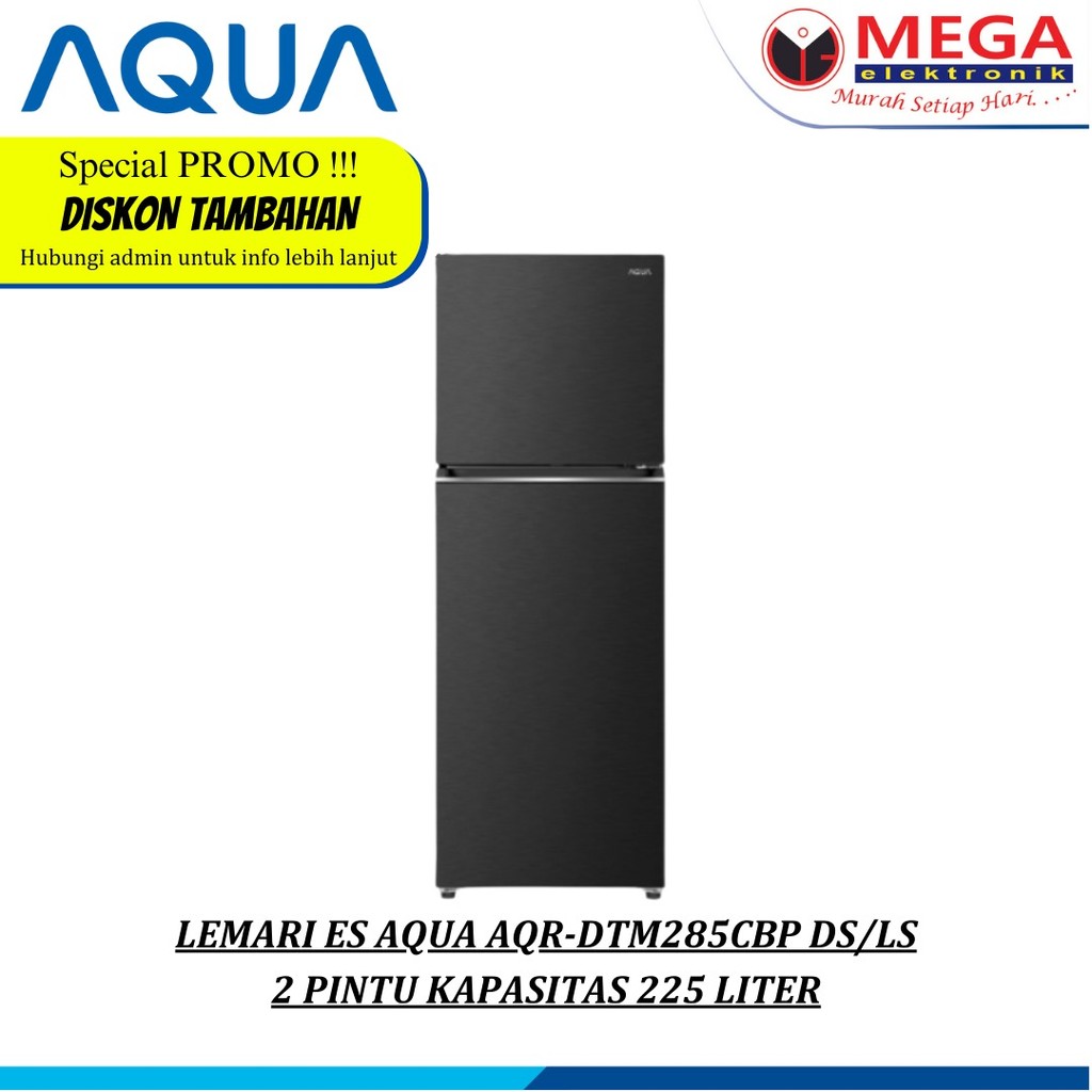 Jual LEMARI ES AQUA AQR-DTM285CBP DS/LS 2 PINTU KAPASITAS 225 LITER | Shopee Indonesia