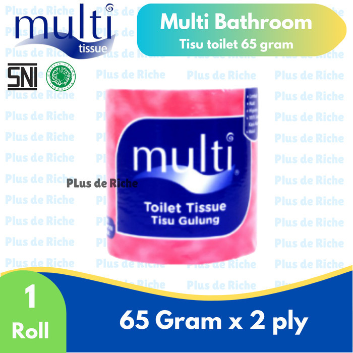 Jual Multi bathroom tissue core 1 roll 65gr 2ply - Tisu gulung toilet ...