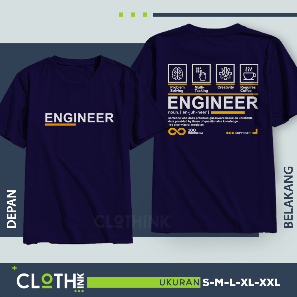 Jual Kaos engineering viral kaos engineer insinyur | Shopee Indonesia