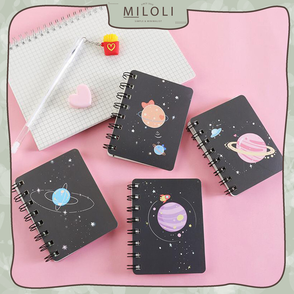 Jual [MILOLI] 1Pcs BUKU CARTOON PLANET A7 MINI POLOS Diary Notebook ...
