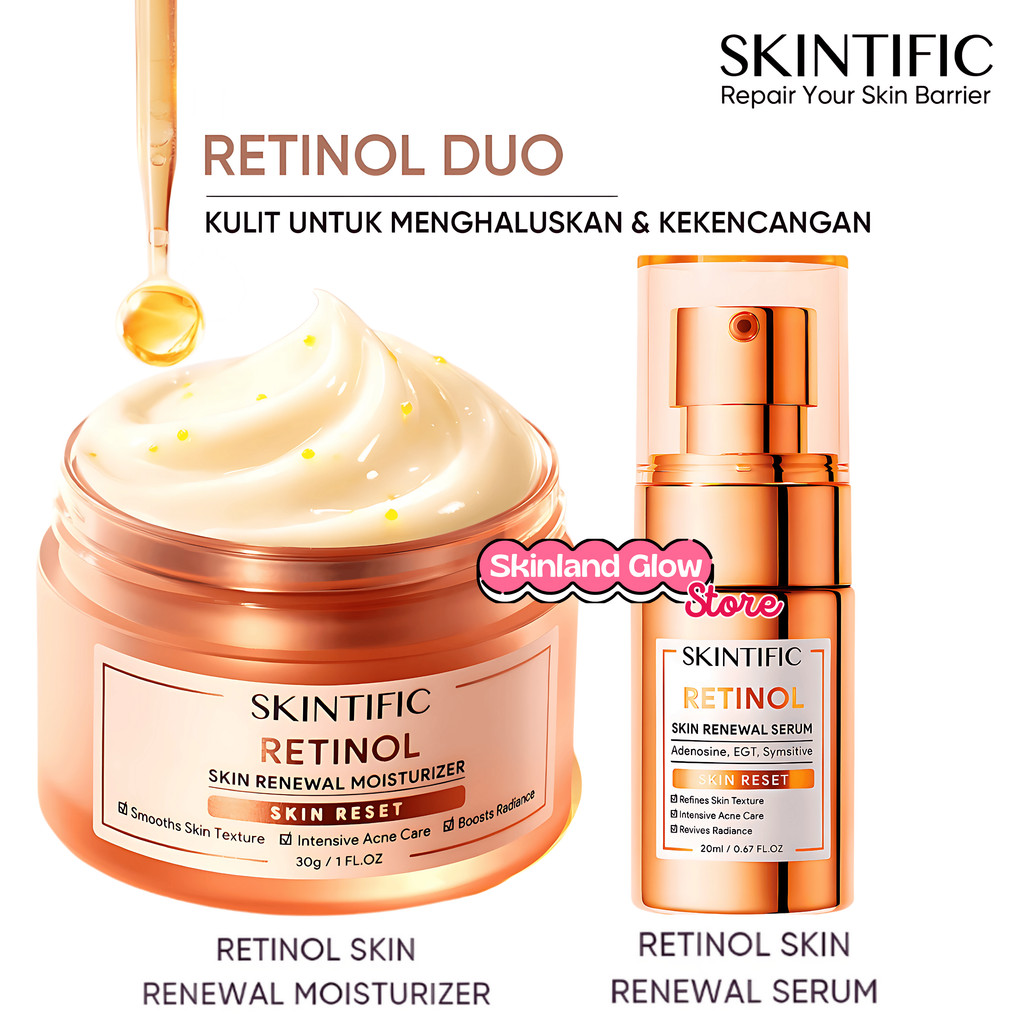 Jual [READY STOCK] SKINTIFIC - 2pcs Paket Skincare Set |Retinol Skin ...