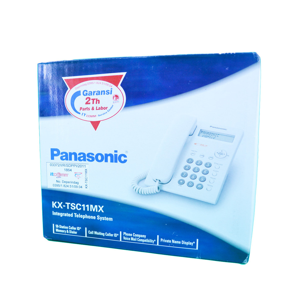 Jual Telepon Rumah Kantor Panasonic Single Line Panasonic KX-TSC11MX | Shopee Indonesia