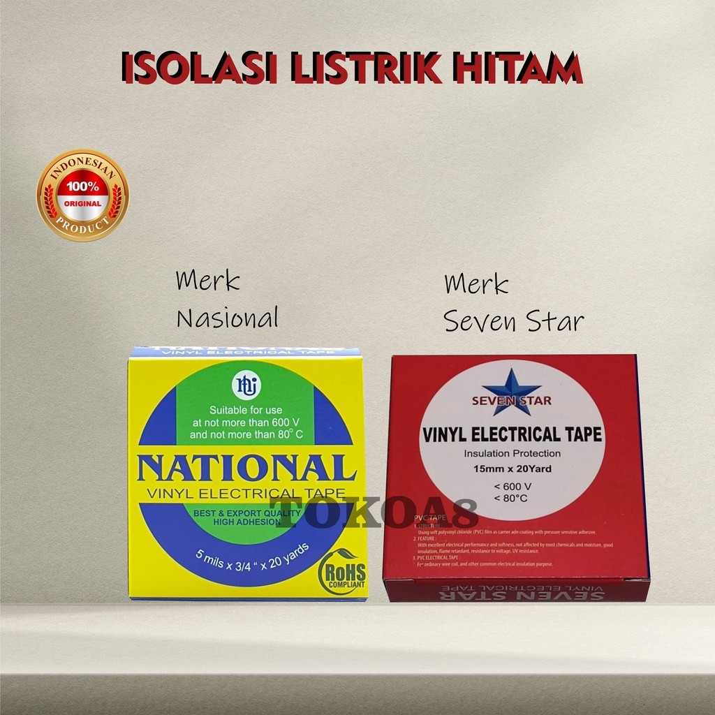 Jual Isolasi PVC Pita isolasi PVC Pita Gas Solasi Kabel listrik Isolasi ...
