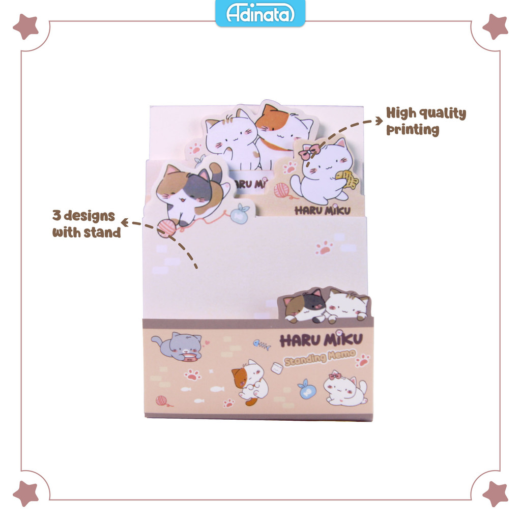 Jual Haru Miku Standing Memo 2552-4621 memo lucu / notes / stand memo ...