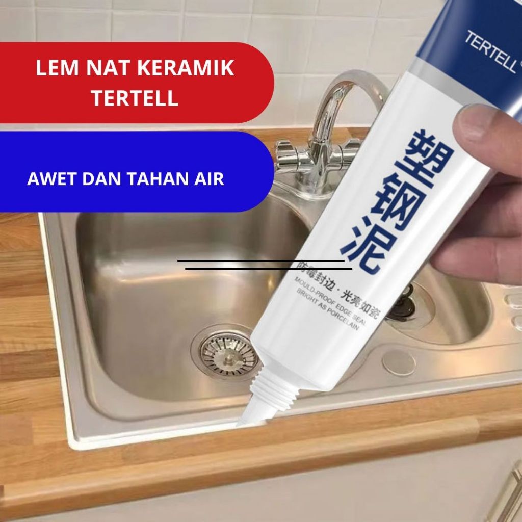 Jual TERTELL Lem Nat Keramik Kamar Mandi Waterproof 150 Ml / Tile ...
