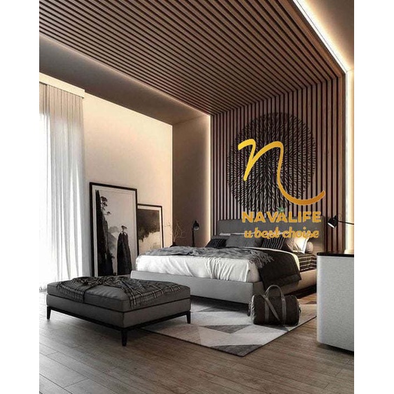 Jual WPC wallpanel dinding motif wood per lembar 1m solusi dinding ...