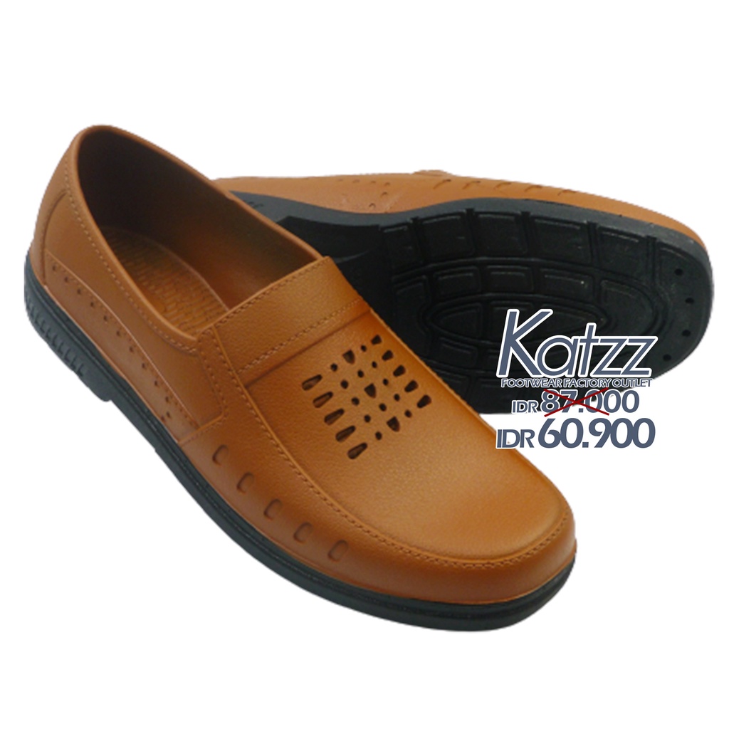 Jual Katzz - Sepatu Pria Dewasa Warna Coklat Muda / Sepatu Pantofel Uk ...