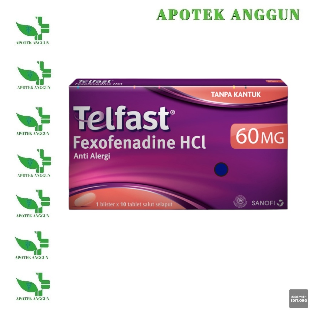 Jual Telfast 60mg 1 Blister Isi 10 Tablet - Obat Alergi | Shopee Indonesia
