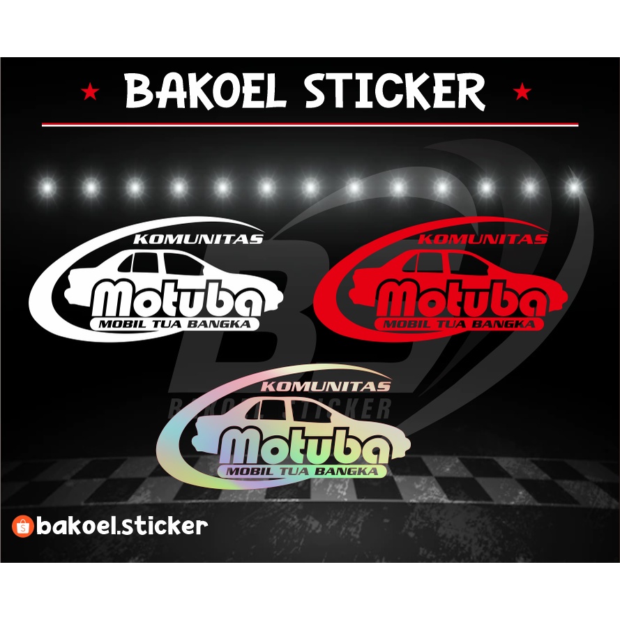 Jual STIKER CUTTING HOLOGRAM MOTUBA MOBIL TUA BANGKA MURAH | Shopee ...