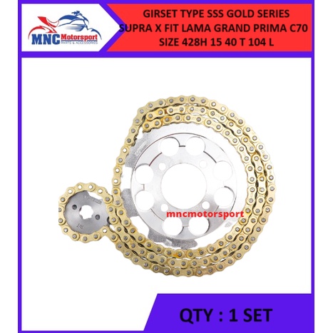 Jual GEARSET GIRSET GEAR GIR SET KC GOLD SUPRA X LAMA FIT LAMA MODEL ...