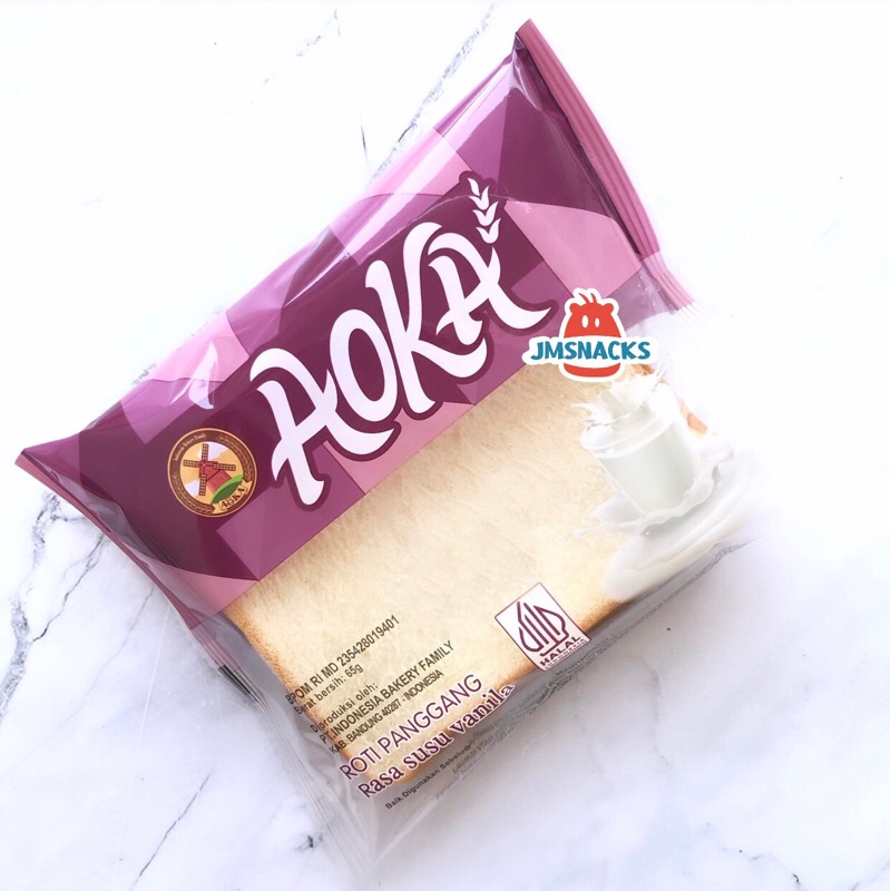 Jual Roti Panggang Aoka 65gr Aneka Rasa Coklat Strawberry Blueberry