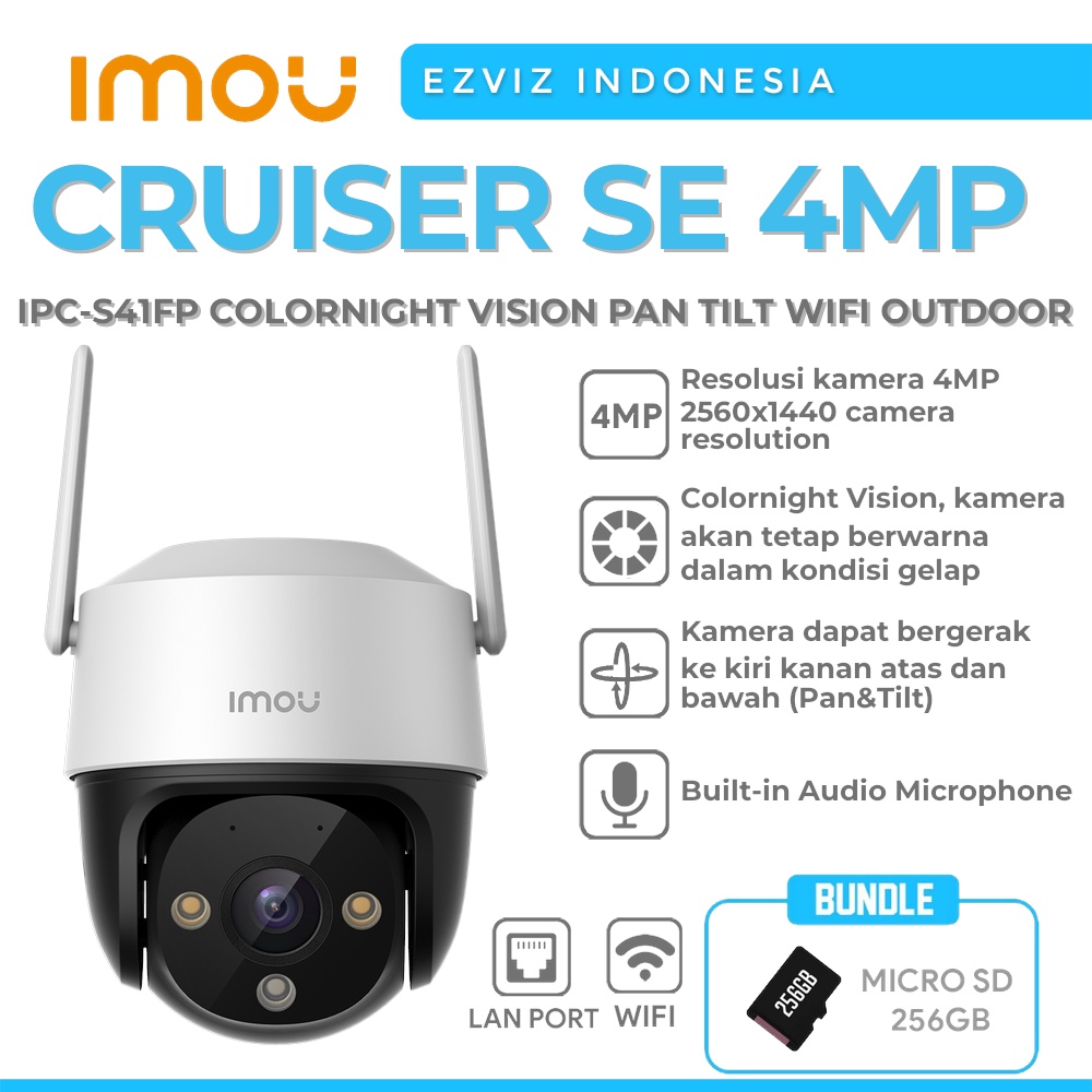 Jual IMOU CRUISER SE 4MP IPC-S41FP COLORNIGHT VISION PAN TILT WIFI ...