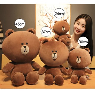 Jual Boneka LINE FRIENDS GARIS Brown Bear boneka kelinci mewah boneka ...