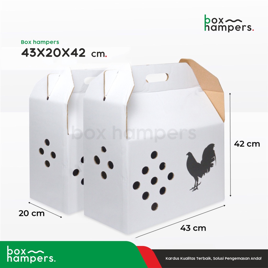 Jual Box Ayam 43x20x42 (orip) Kardus/box/packing/kemasan/ayam/boxayam ...