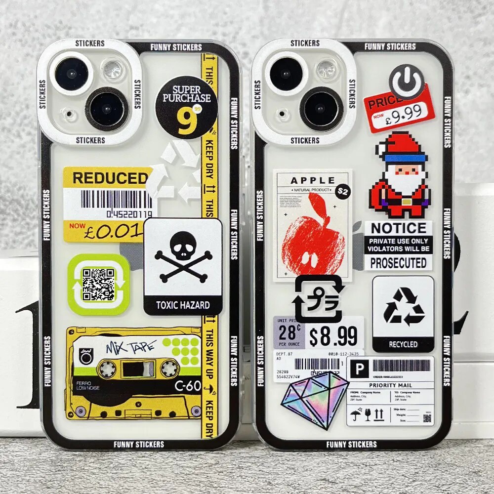 Jual Stiker lucu pelindung iP, untuk iP 14 13 12 11 Pro Max Mini XS X ...