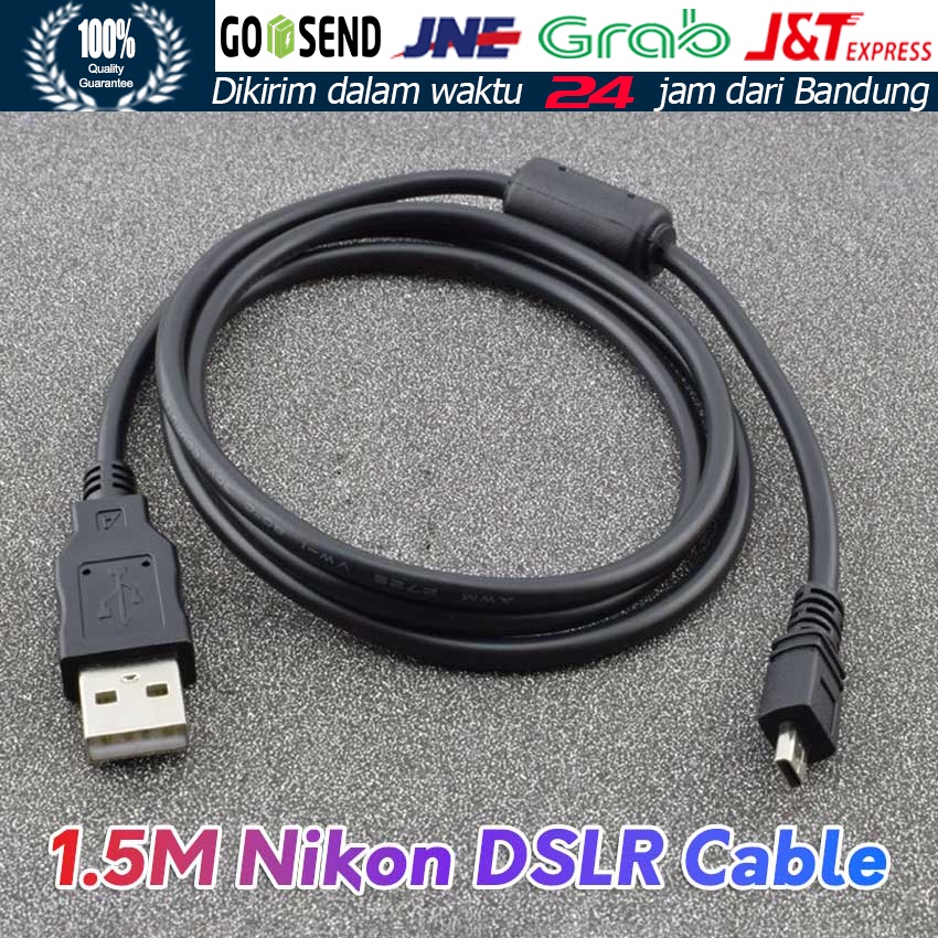 Jual 1.5M Kabel Data / Usb Cable UC-E6 8Pin Untuk Camera Nikon / Kabel ...