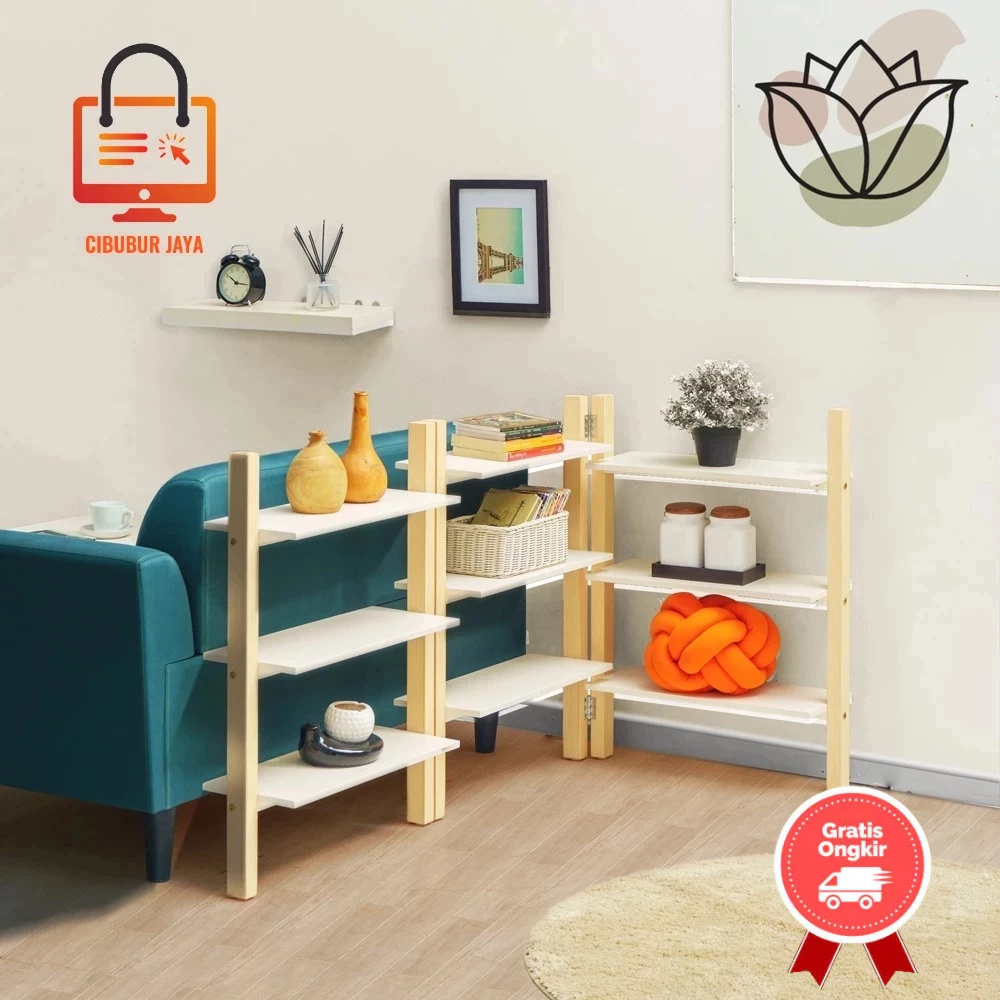 Jual CIBUBUR JAYA KLASIK PREMIUM DIYA DECO RACK / RAK SUSUN KAYU ...