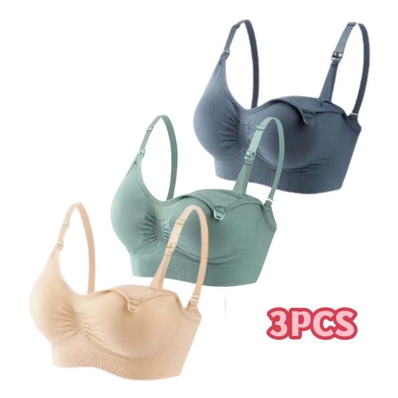 Jual 3PCS ANGEL MOMMY Bra Menyusui Fashion Jumbo Kancing Depan Tanpa ...