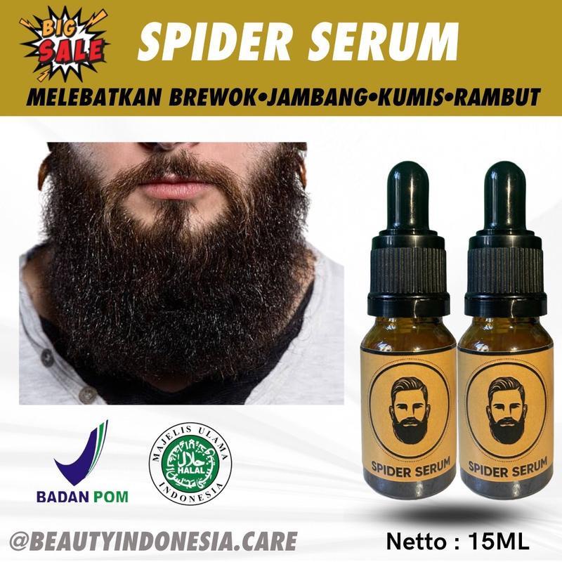 Jual SPIDER SERUM PENUMBUH RAMBUH BREWOK JAMBANG KUMIS LANGSUNG LEBAT ...