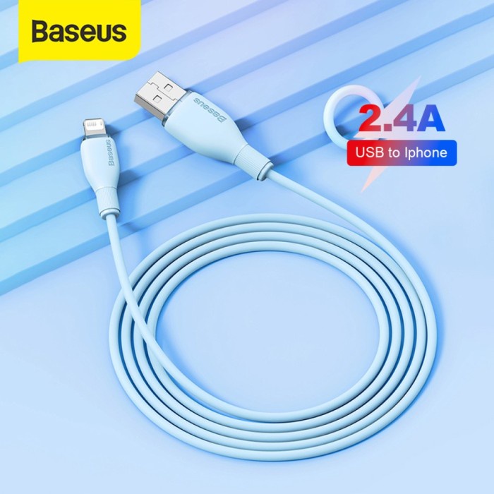 Jual BASEUS KABEL DATA USB TO LIGHTNING IPHONE FAST CHARGING 2,4A ...